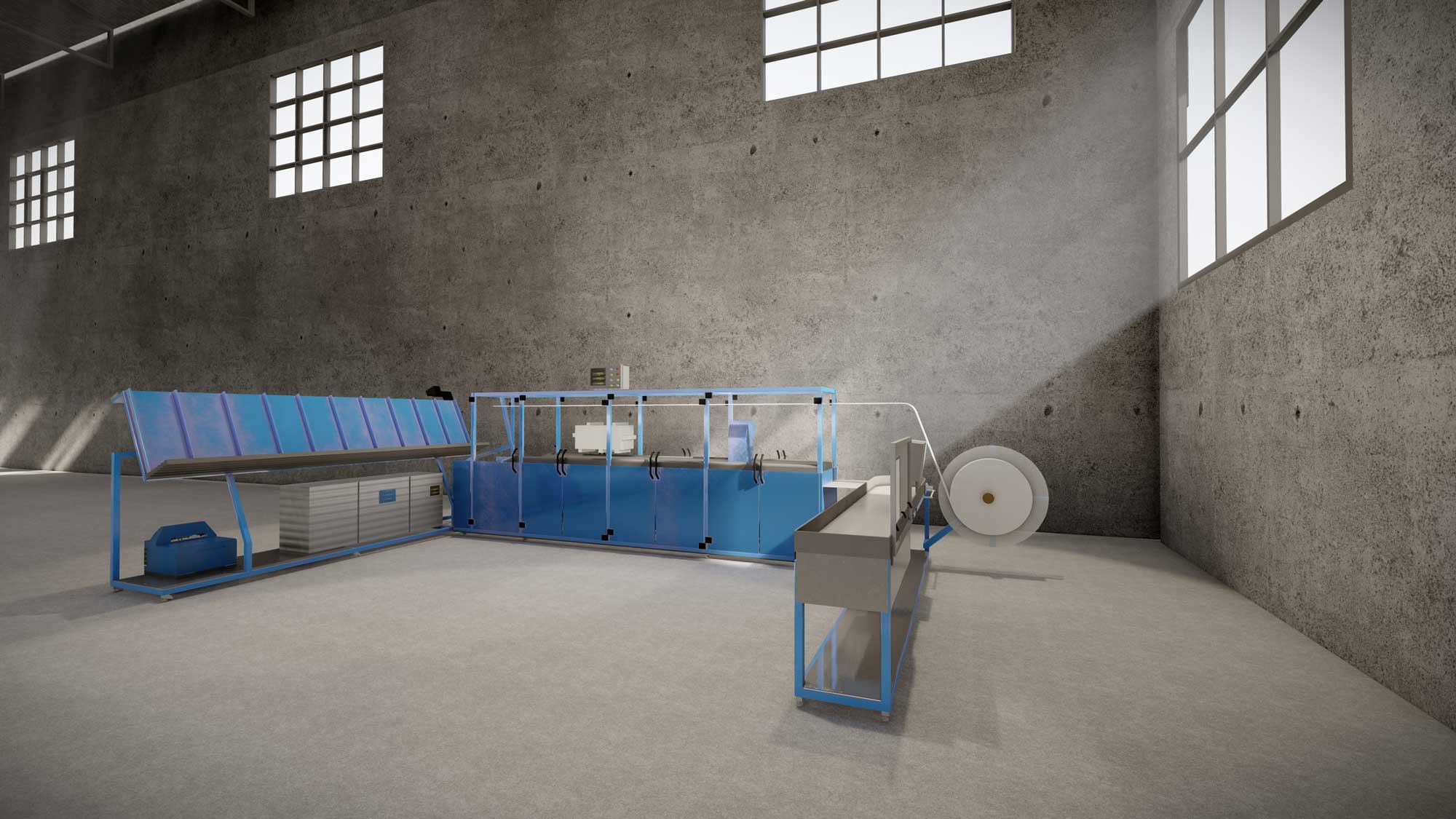 LAD GmbH - Einlegen von Saugeinlagen, tray padding machine